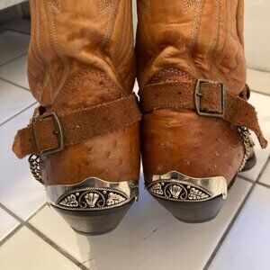 Boulet | Shoes | Boulet Ostrich Western Cowboy Rockabilly Harness Metal ...